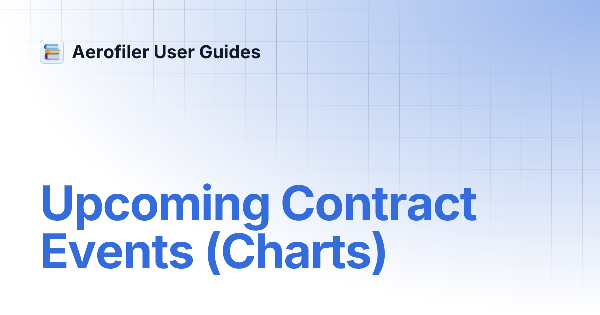 Upcoming Contract Events (Charts) | Aerofiler User Guides